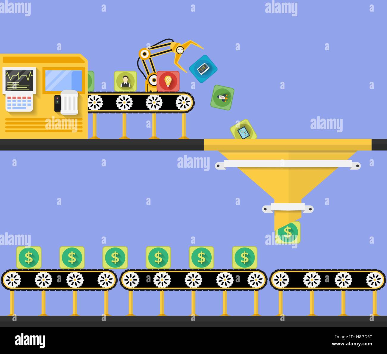 Project of transformation Stock Vector Images - Alamy