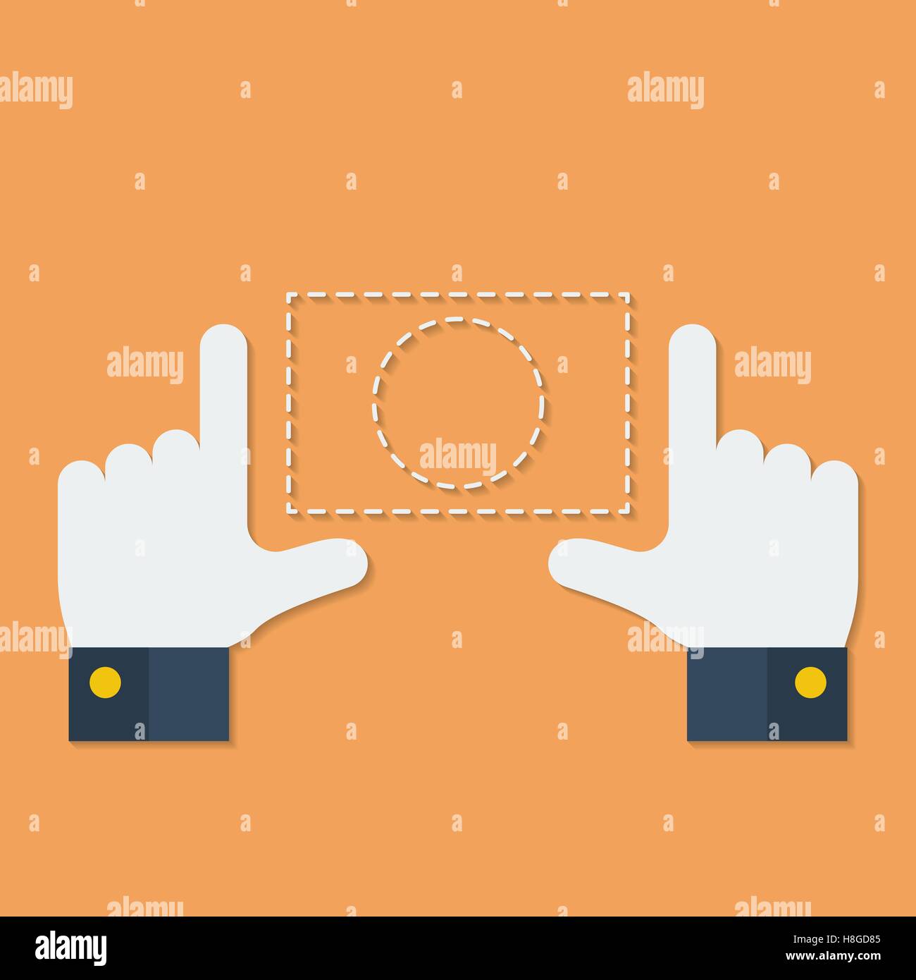 Finger framing frame Stock Vector Images - Alamy