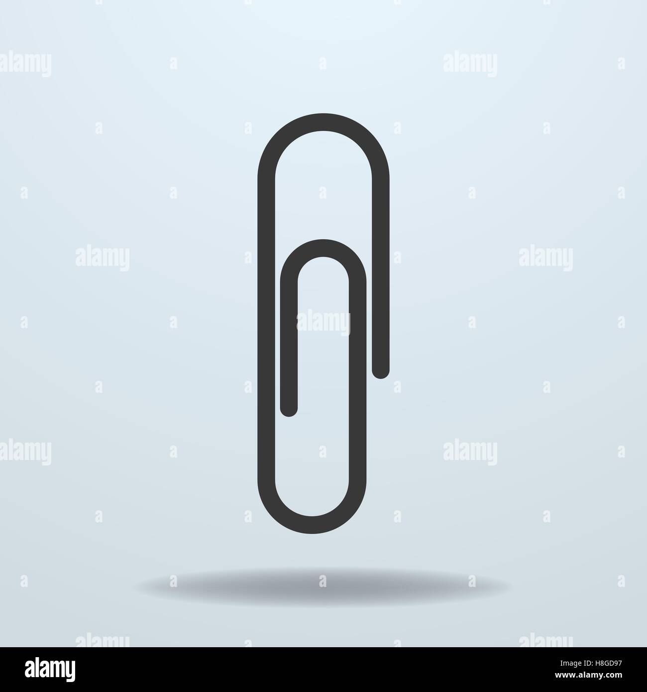 Icon of Paper Clip Stock Vector Image & Art - Alamy