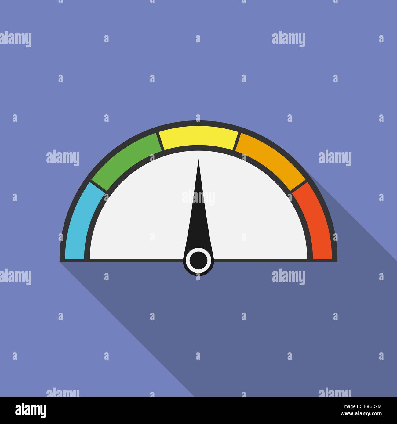 Car dashboard speedometer slow Stock Vector Images - Alamy