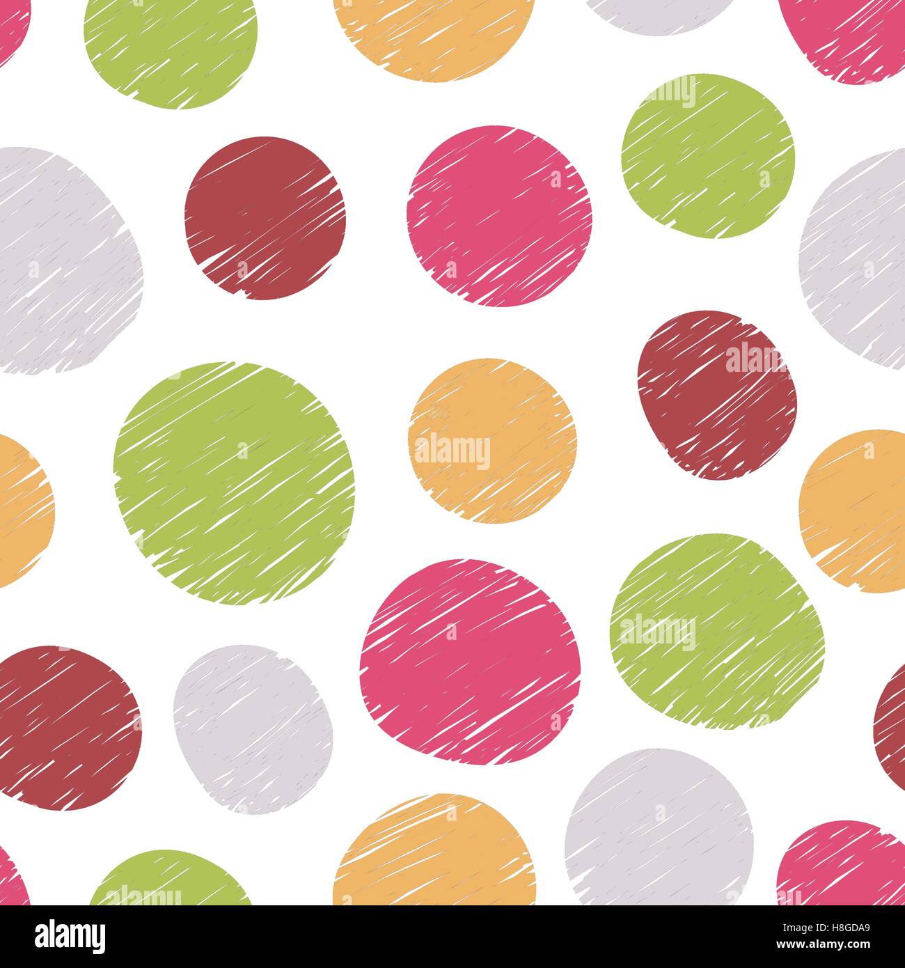 Hand drawn pattern from colorful circles Stock Vector Image & Art - Alamy