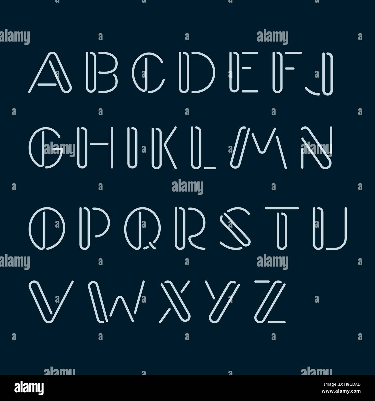 Different Fonts Of Writing English Alphabets