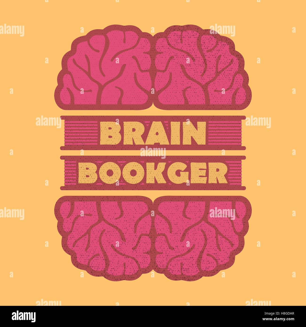 Creative brain concept design poster Stock Vector Images - Alamy
