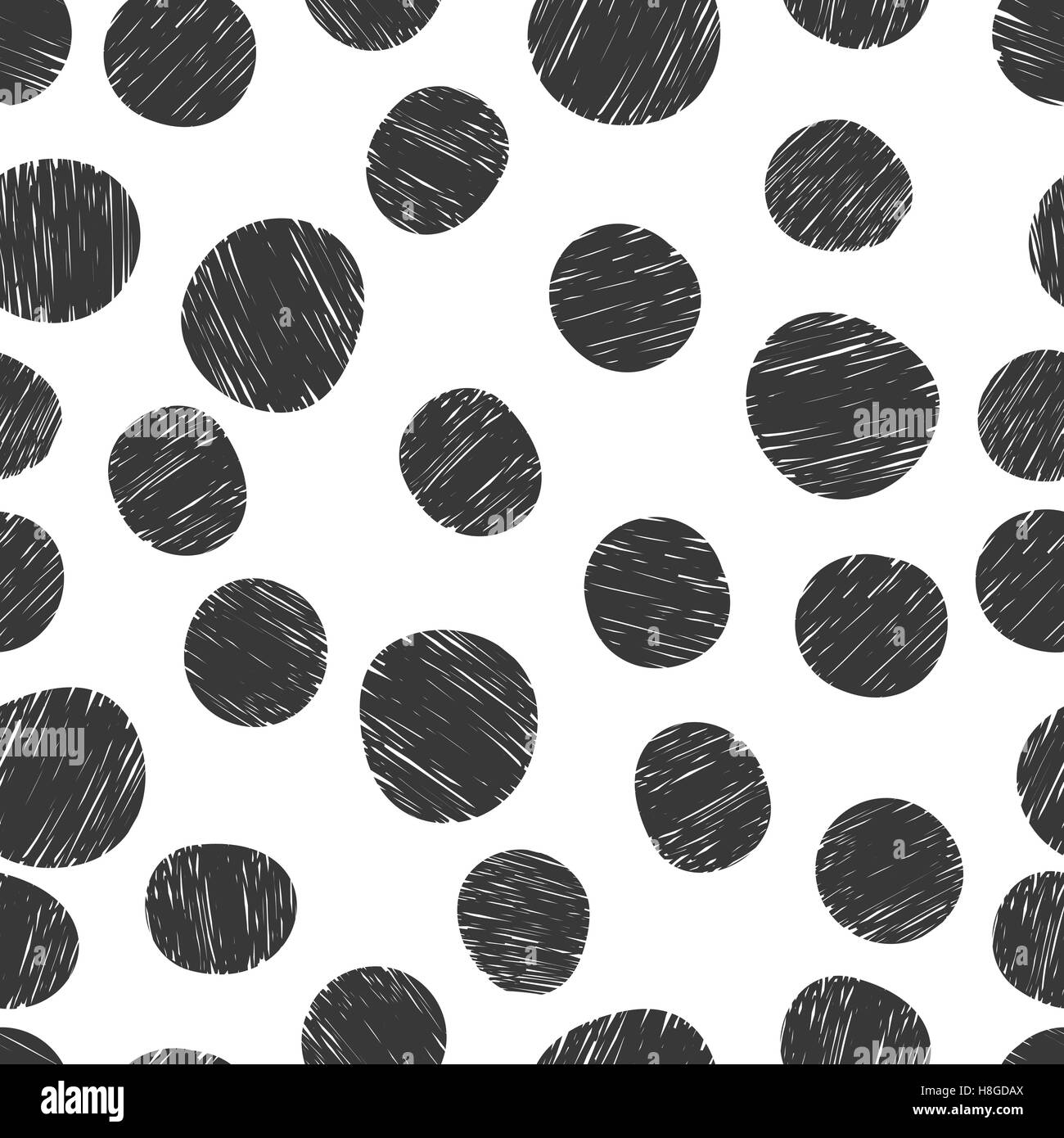 Hand drawn pattern from circles Stock Vector Image & Art - Alamy