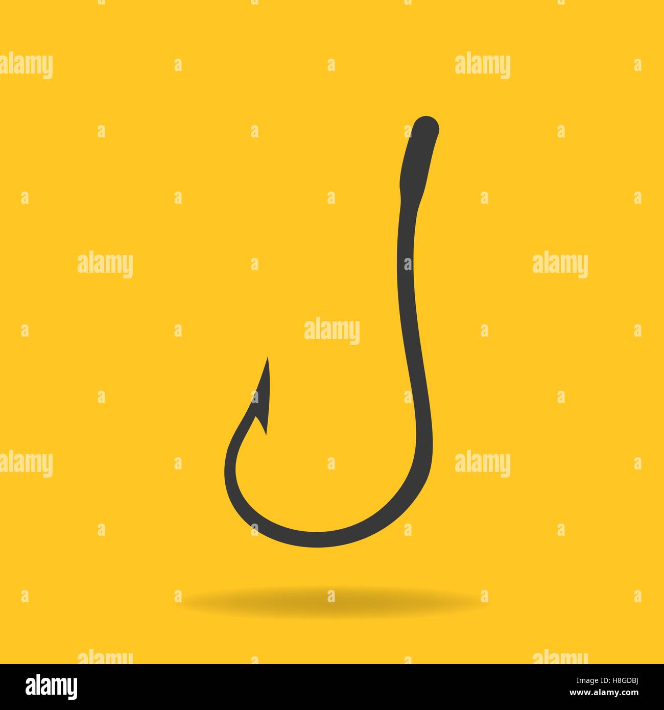 Crossed fishing hook hi-res stock photography and images - Alamy