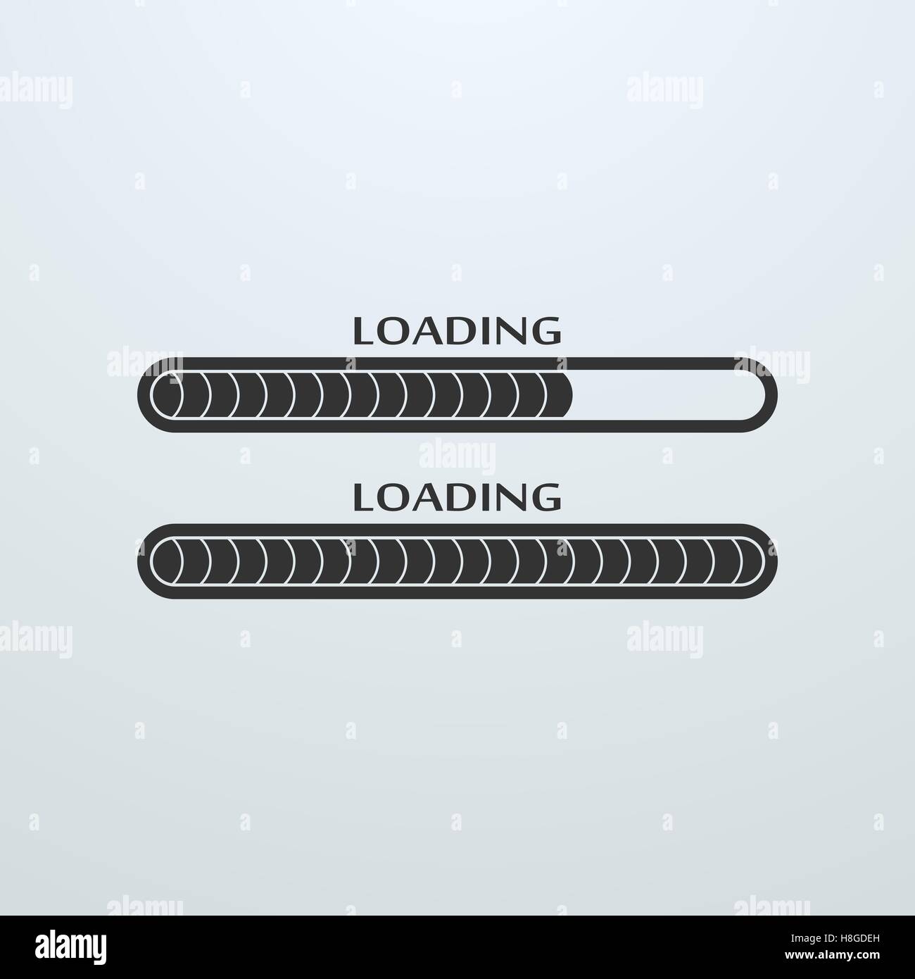 Loading, uploading, downloading status bar icon Stock Vector Image & Art - Alamy