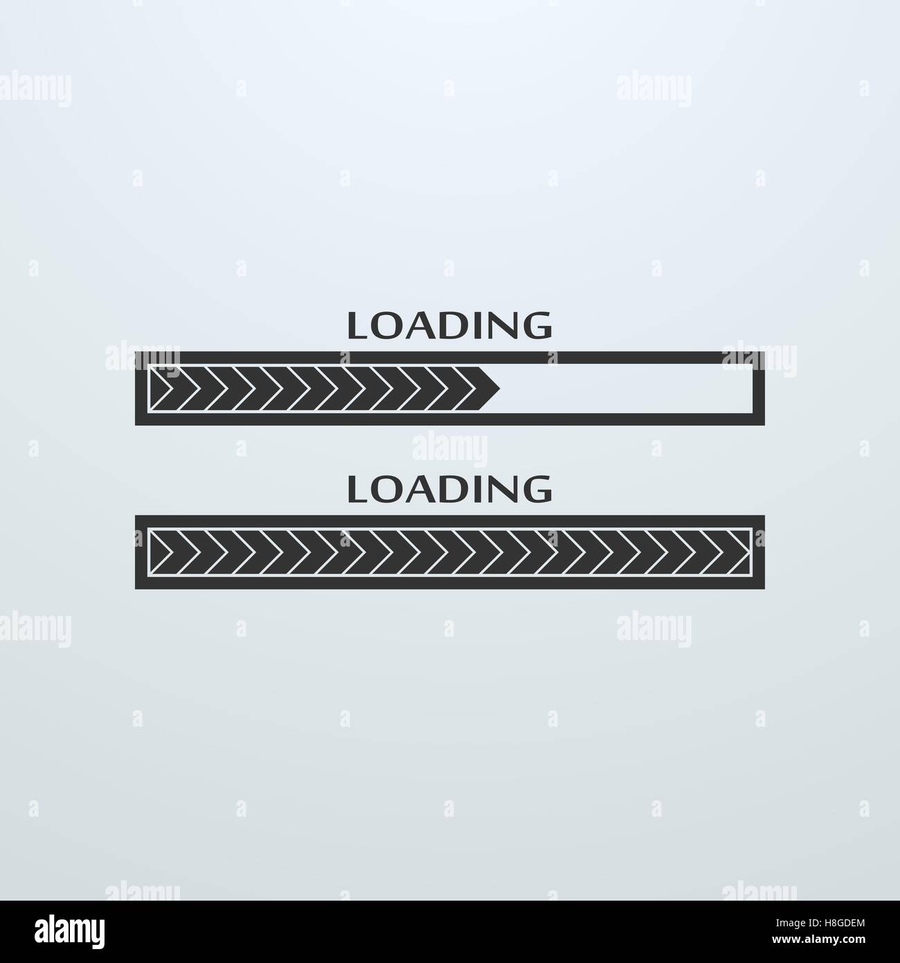 Loading, uploading, downloading status bar icon Stock Vector Image & Art - Alamy