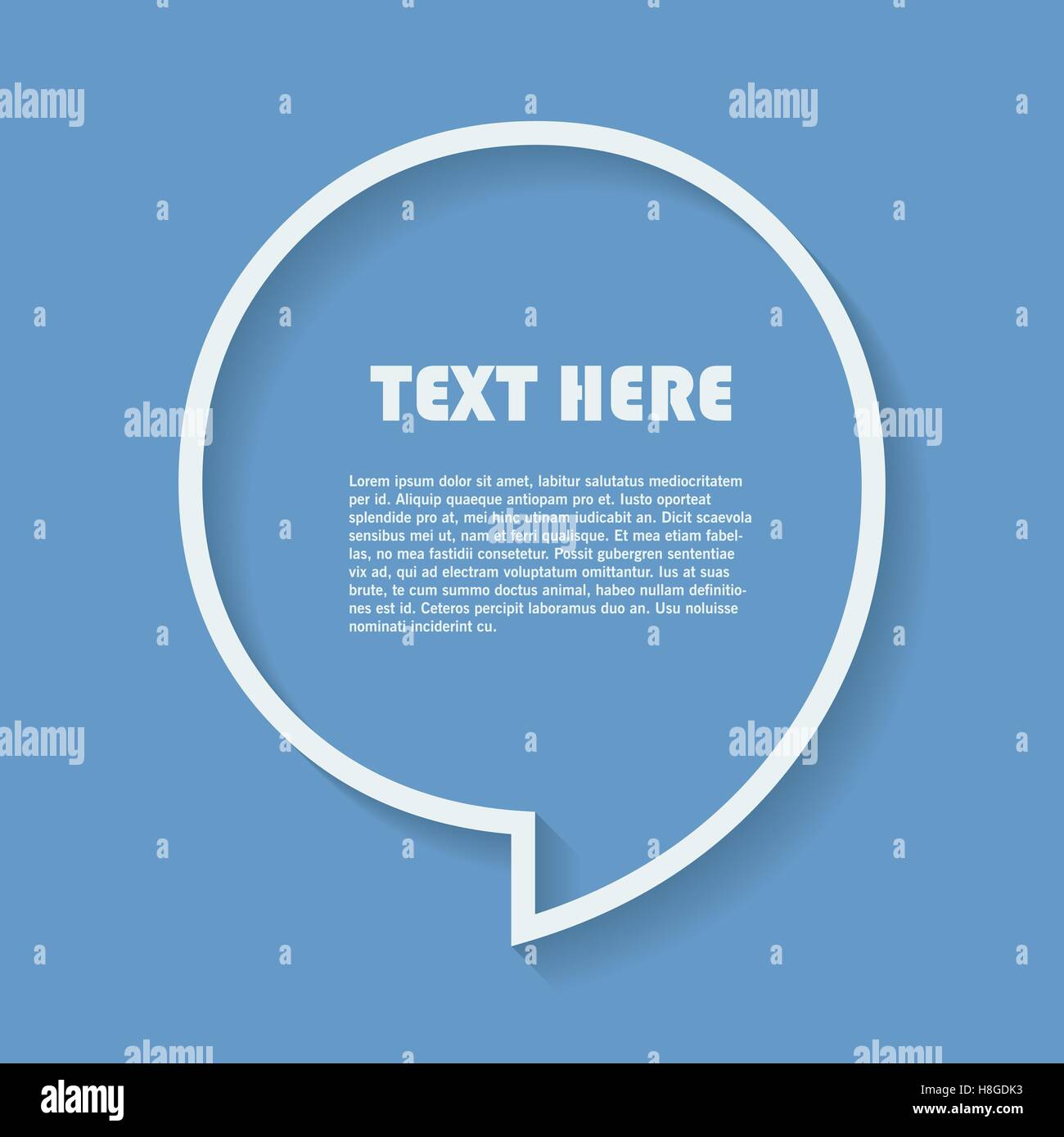 Icon of Quotation. Speech Bubble template with quote sign, symbol Stock ...