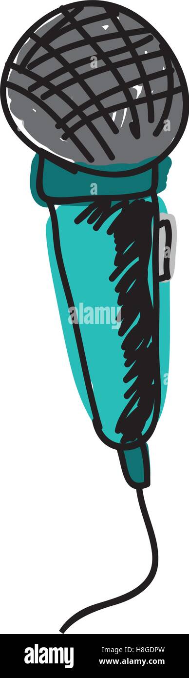 microphone drawing icon image vector illustration design Stock Vector ...