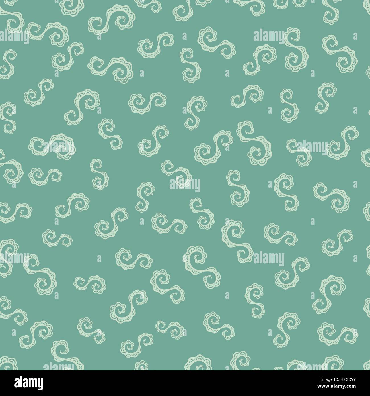 Seamless pattern from doodled or hand made spiral element Stock Vector ...