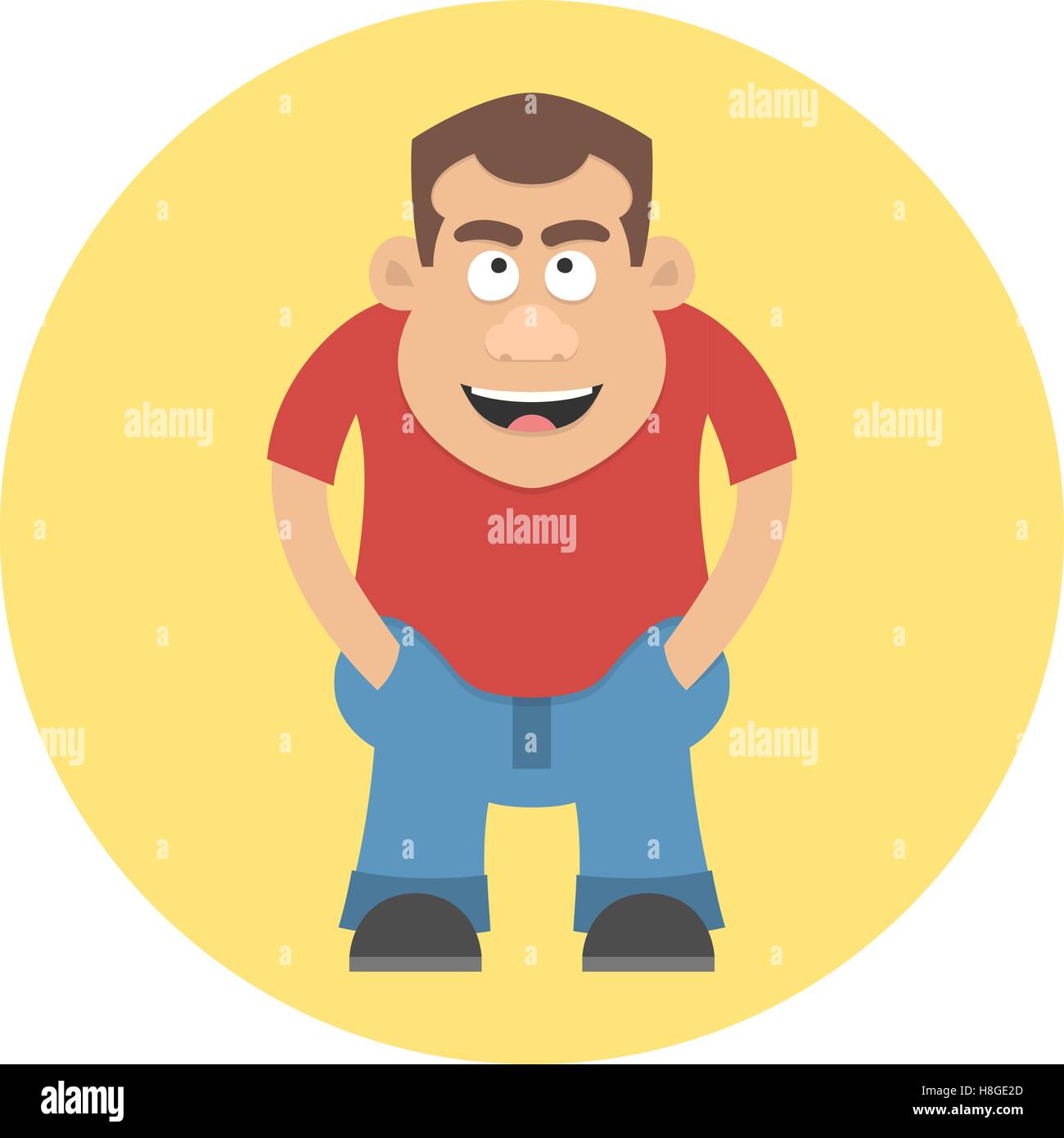 Young man smile smiling friendly Stock Vector Images - Alamy