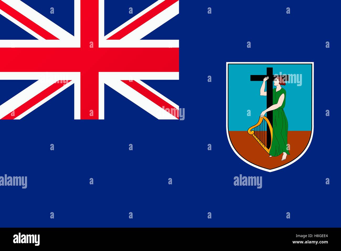 Flag of Montserrat. Vector illustration eps 10 Stock Vector Image & Art ...