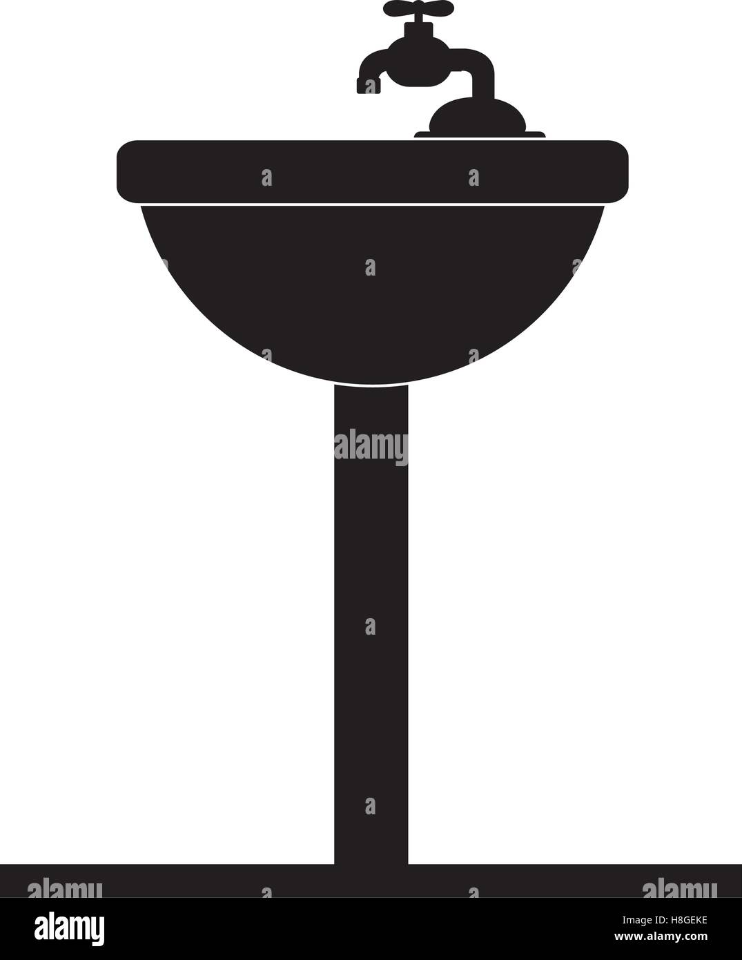 bathroom sink icon image vector illustration design Stock Vector Image ...