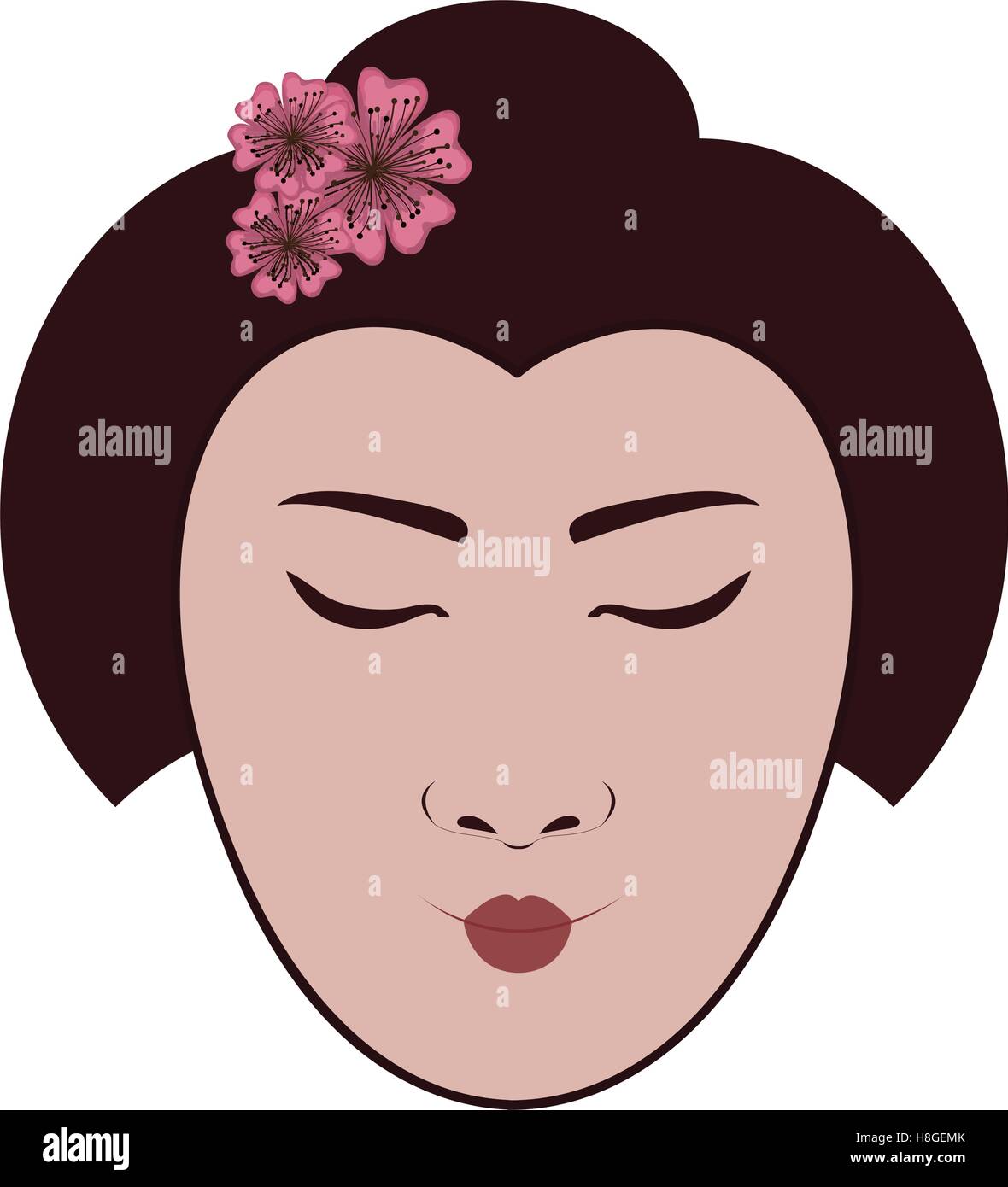 east asian woman icon image vector illustration design Stock Vector ...