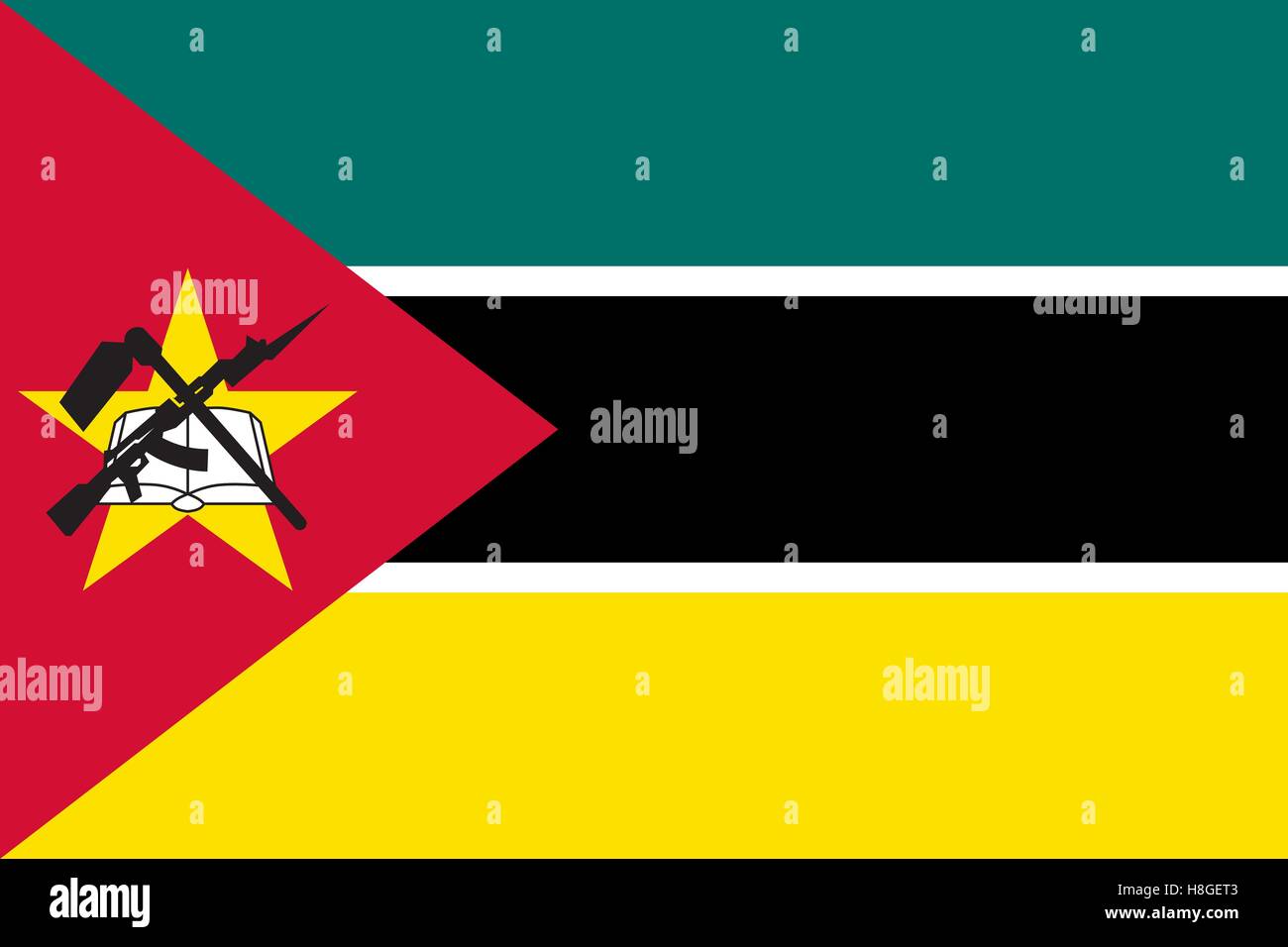 Flag of Mozambique Stock Vector Image & Art - Alamy