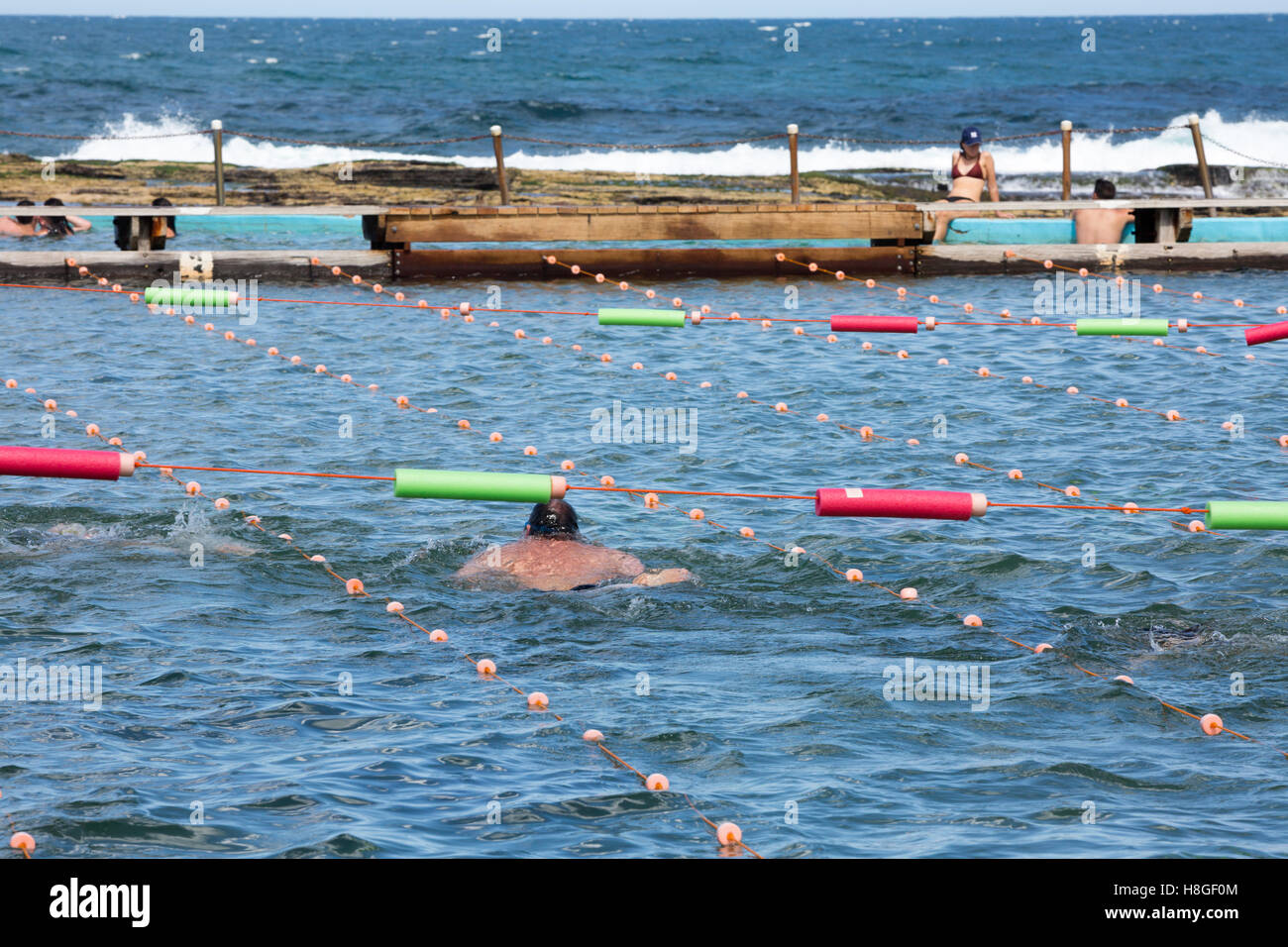 Swimmer rockpool hi-res stock photography and images - Alamy