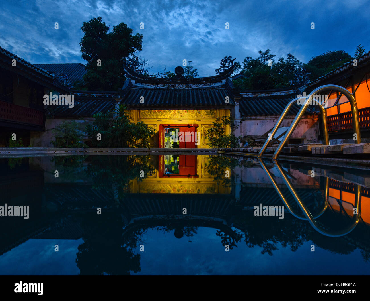 The Sou Heng Tai teakwood Chinese house, Bangkok, Thailand Stock Photo - Alamy