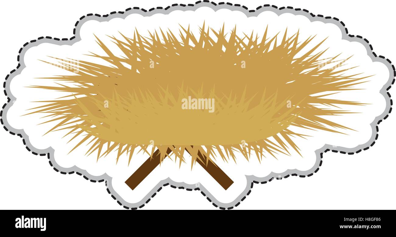 haystack and sticks icon image vector illustration design Stock Vector ...