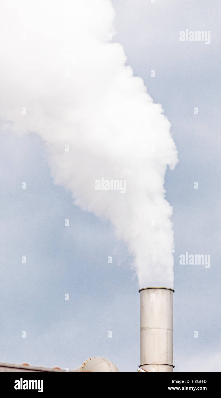 Smoke from industrial chimney Stock Photo - Alamy