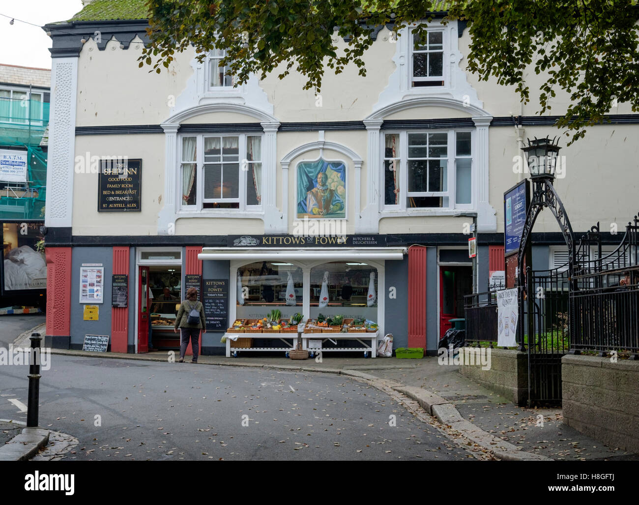 Fowey, small town on the south Cornish Coast Cornwall England UK Kettow ...