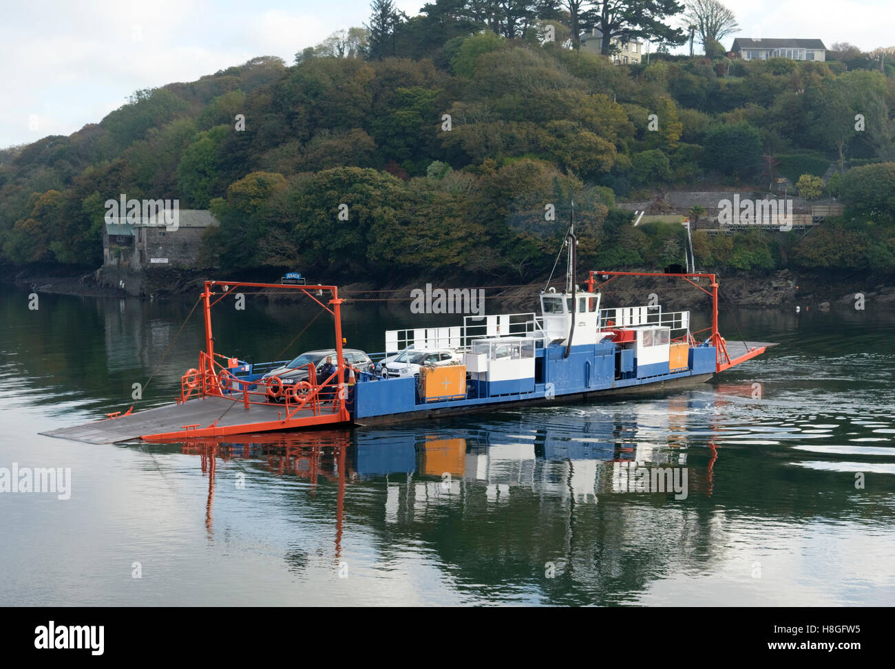 Fowey, small town on the south Cornish Coast Cornwall England UK ...