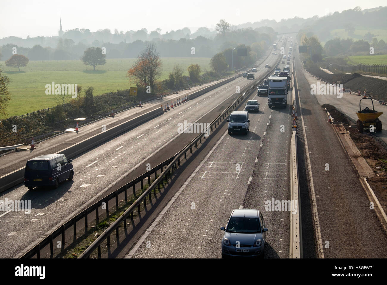 M32 motorway Bristol Looking towards Bristol Stock Photo - Alamy