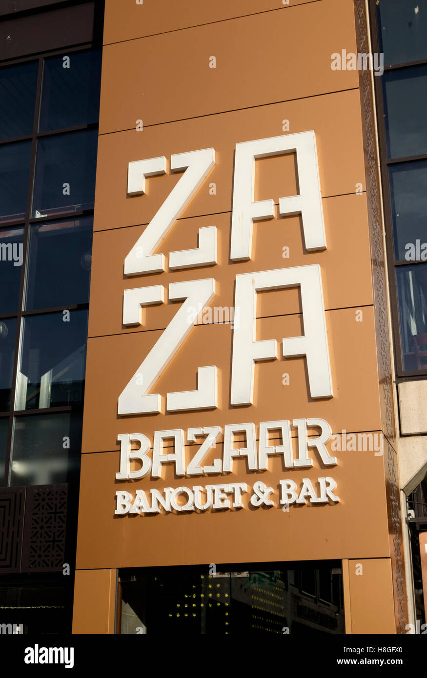 Zaza Bazaarr banquet and Bar in Bristol Harbour Stock Photo - Alamy