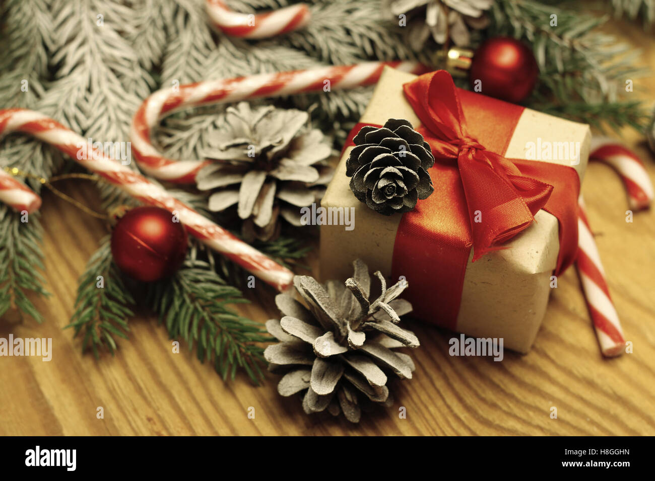 branches of a pine cone Christmas Stock Photo - Alamy