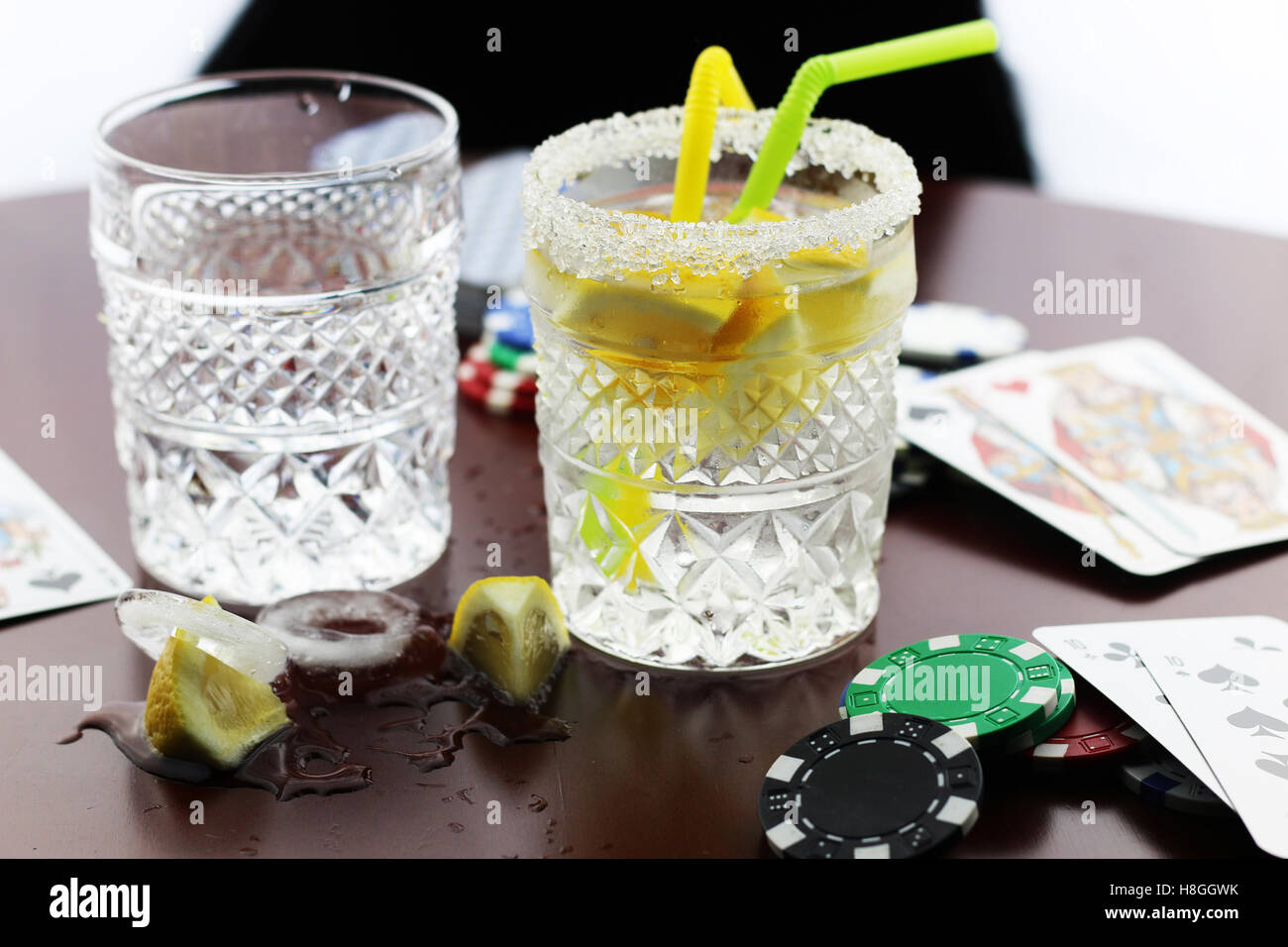 glass ice poker Stock Photo - Alamy
