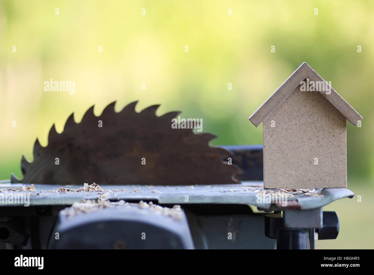 house model construction saw Stock Photo - Alamy