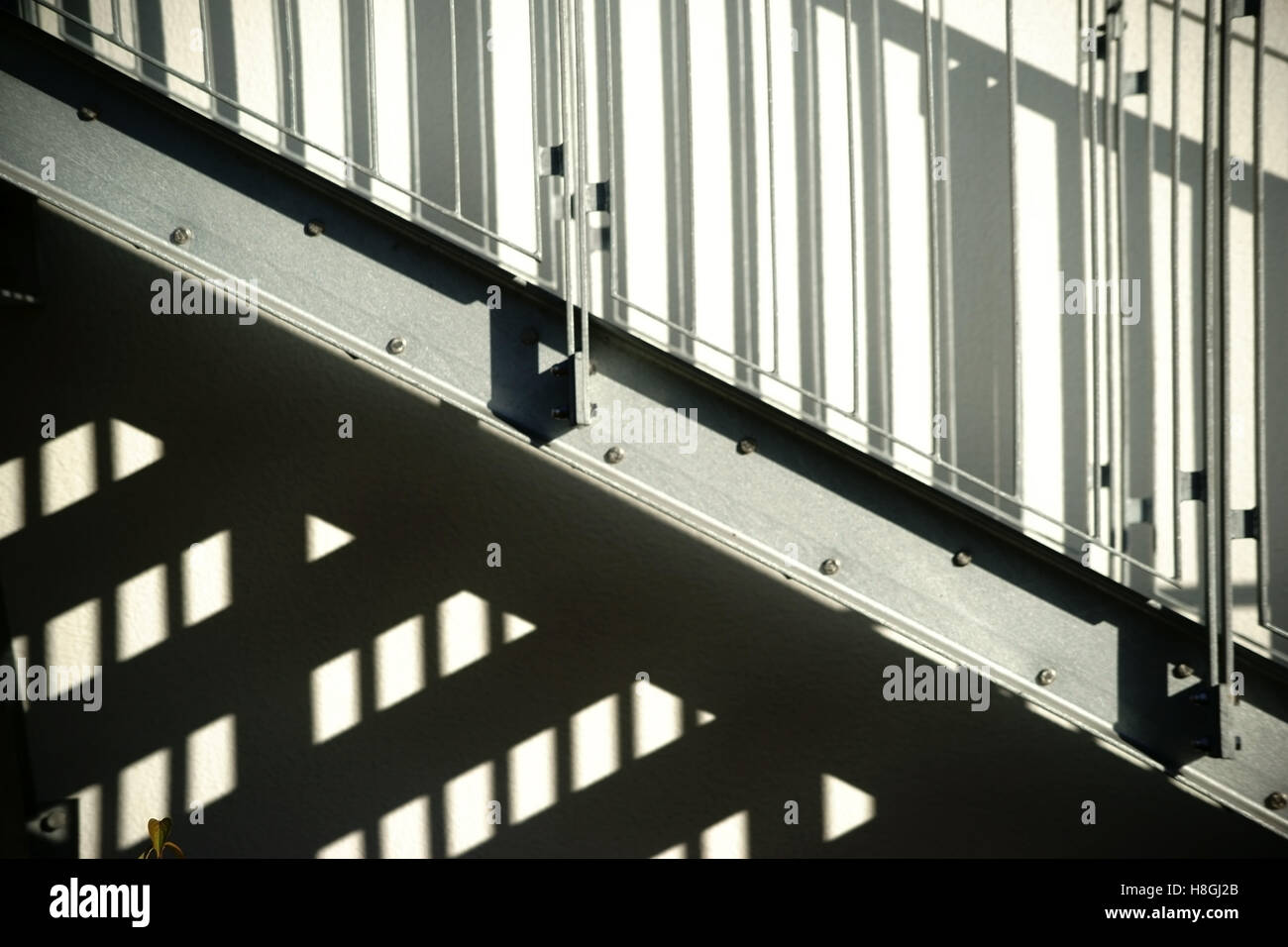 Stair cast shadow Stock Photo - Alamy