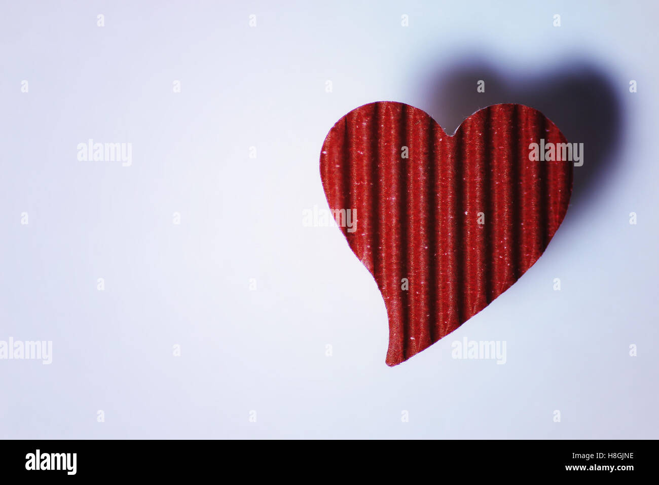 Cardboard heart shape Stock Photo - Alamy