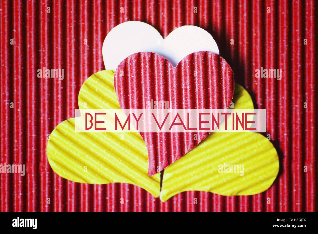 Cardboard heart shape Stock Photo - Alamy