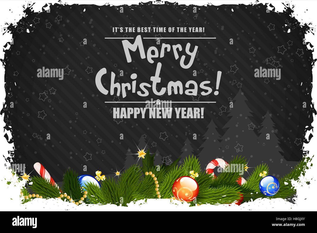 Christmas background candy decorations Stock Vector Images - Alamy