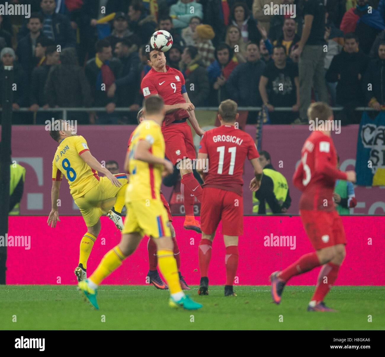 The 2018 FIFA World Cup qualification UEFA Group E Romania vs Poland on ...