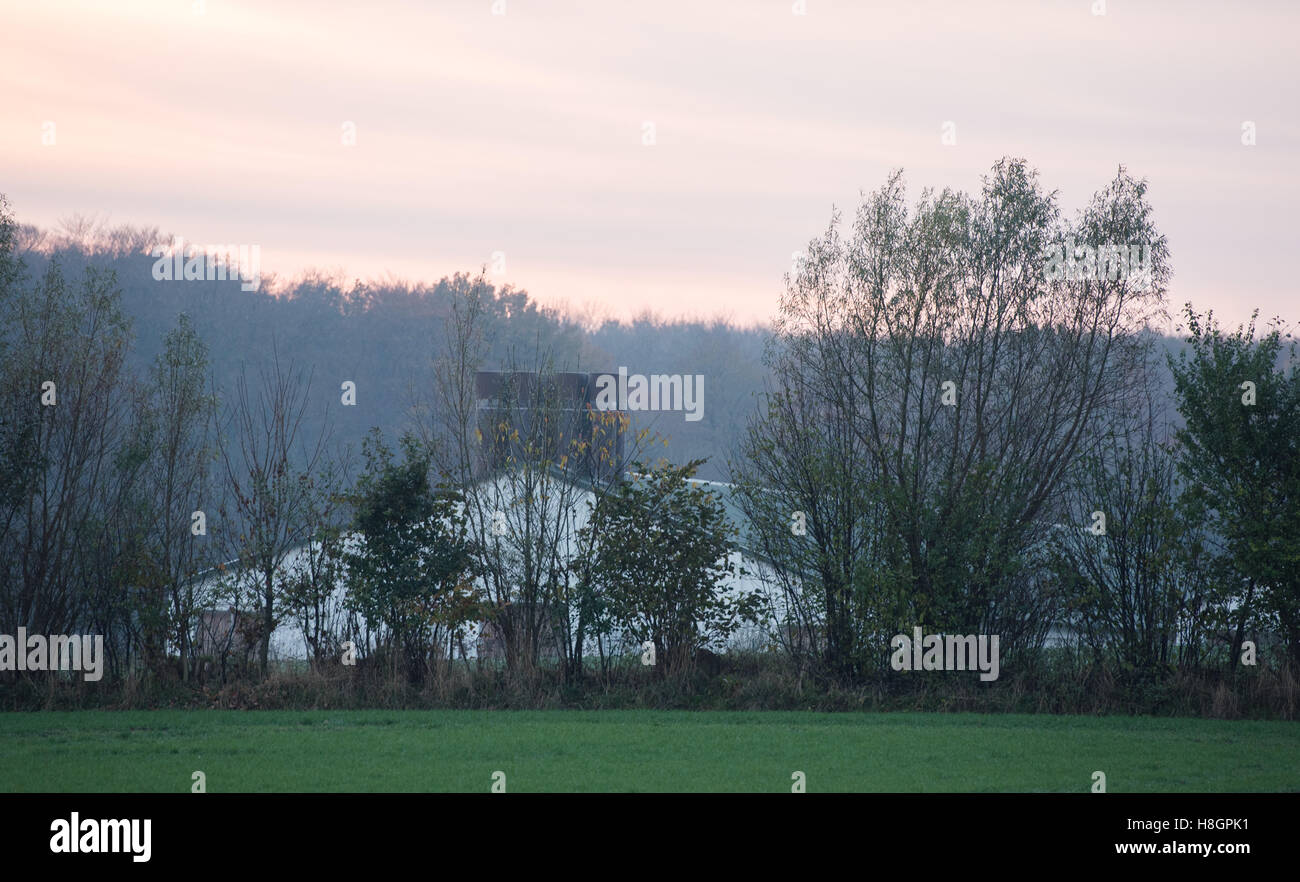 Grumby, Germany. 12th Nov, 2016. A hen house near Grumby in the ...