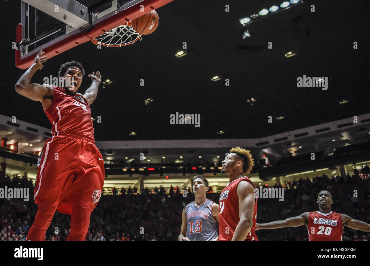 November 11, 2016 - Albuquerque, New Mexico, U.S. - Lobo TIM WILLIAMS ...