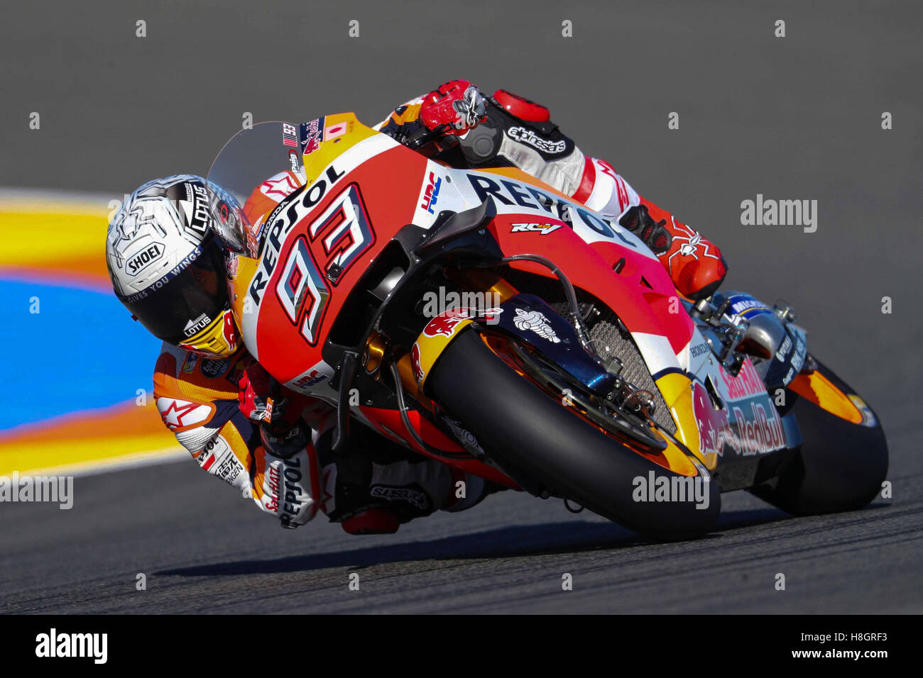 Valencia, Spain. 12th November, 2016. Marc Marquez of Spain and Repsol ...