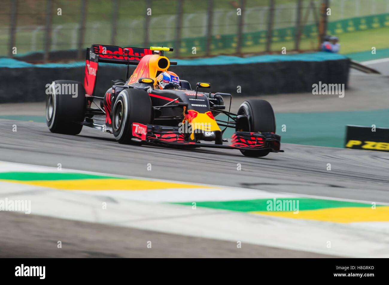 Sao Paulo, Brazil. 12th November, 2016. Max Verstappen (NED) Red Bull ...