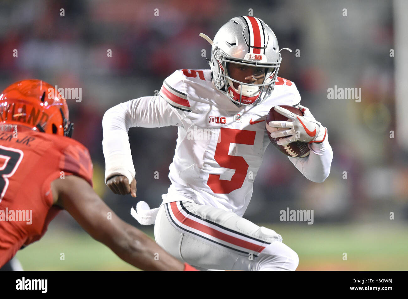 College Park, Maryland, USA. 12th Nov, 2016. Ohio State Buckeyes wide ...