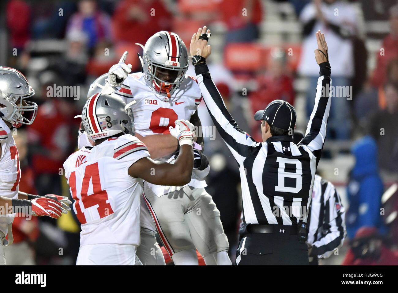 College Park, Maryland, USA. 12th Nov, 2016. Ohio State Buckeyes wide ...