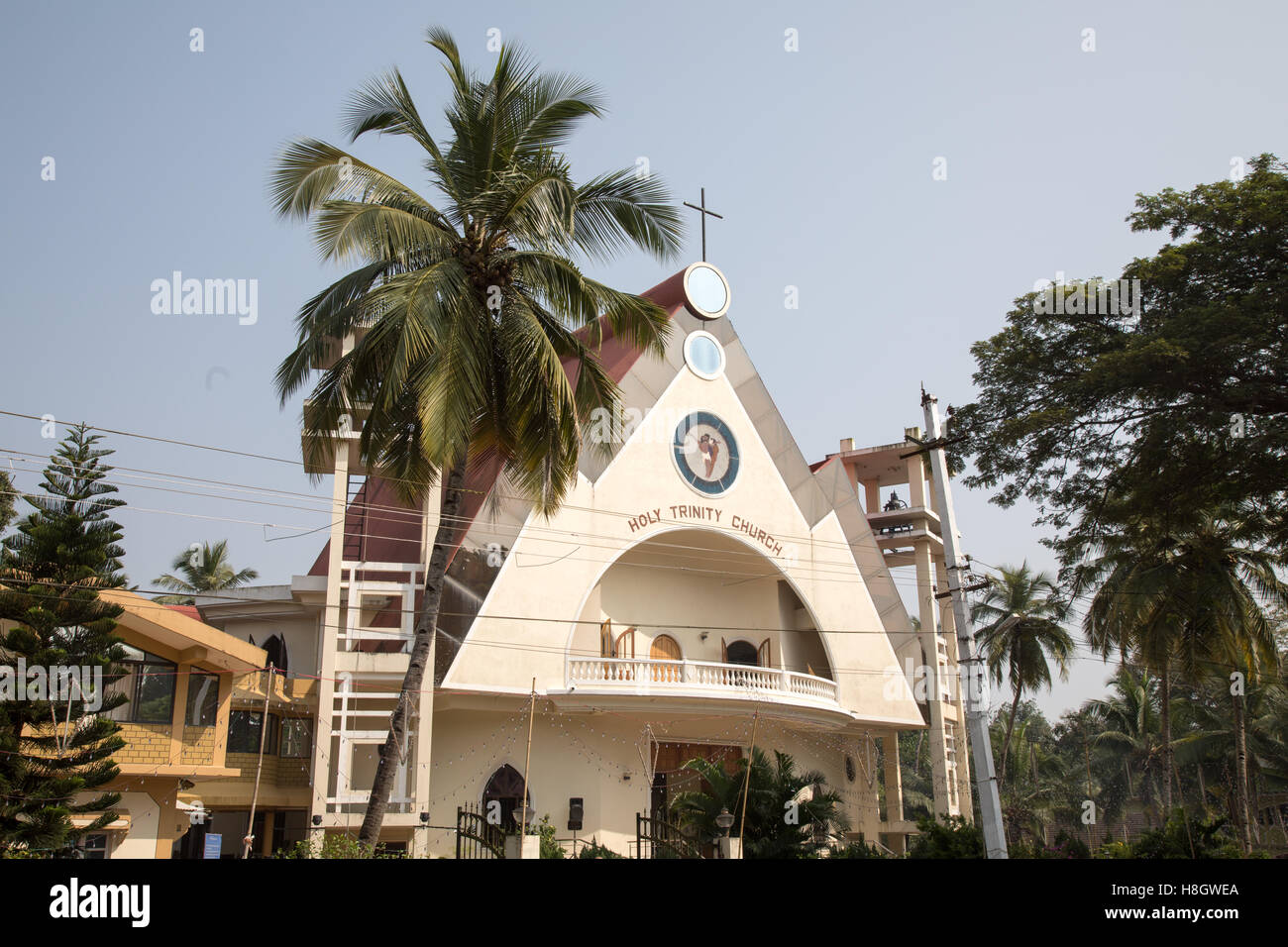 Benaulim, South Goa, India. 12 November 2016. The Holy Trinity Church ...