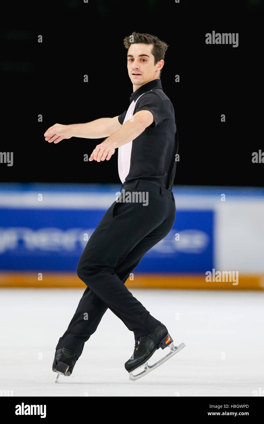 Paris, France. 12th Nov, 2016. Javier Fernandez (ESP) Figure Skating ...
