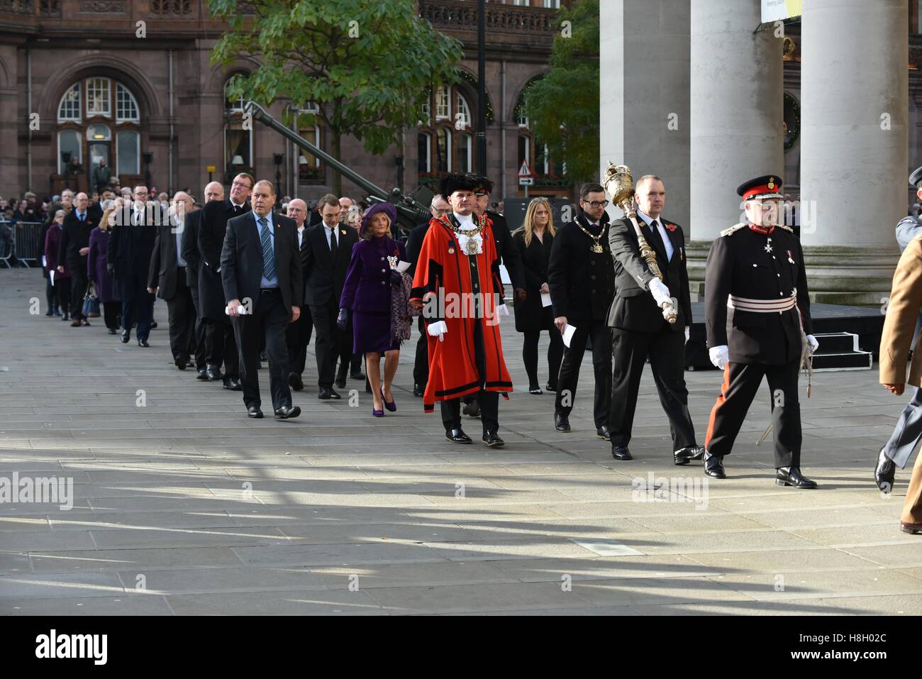 Manchester UK 13th November 2016The Lord Mayor of Manchester marches to ...