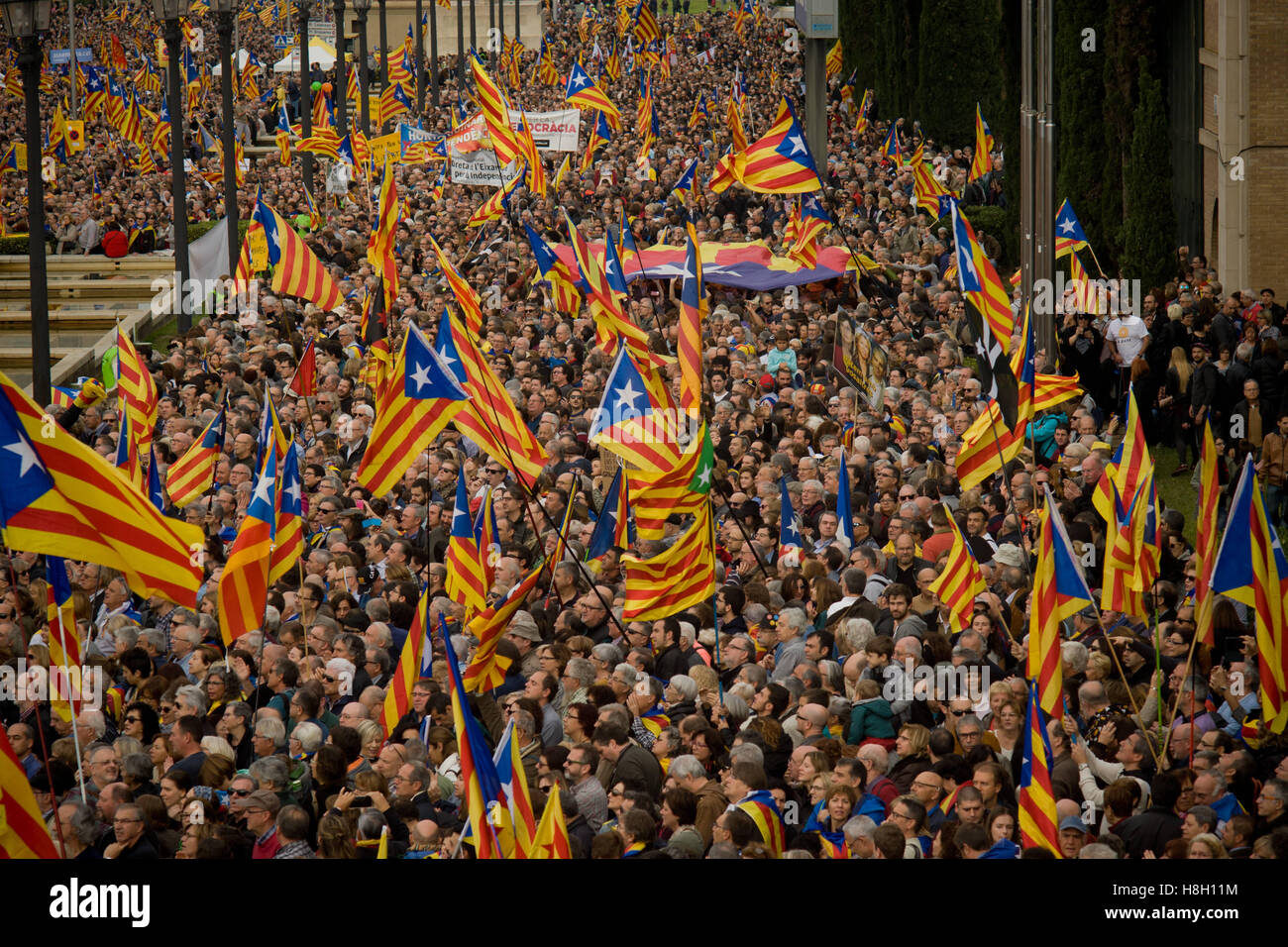 Barcelona, Catalonia, Spain. 13th Nov, 2016. Pro independence ...