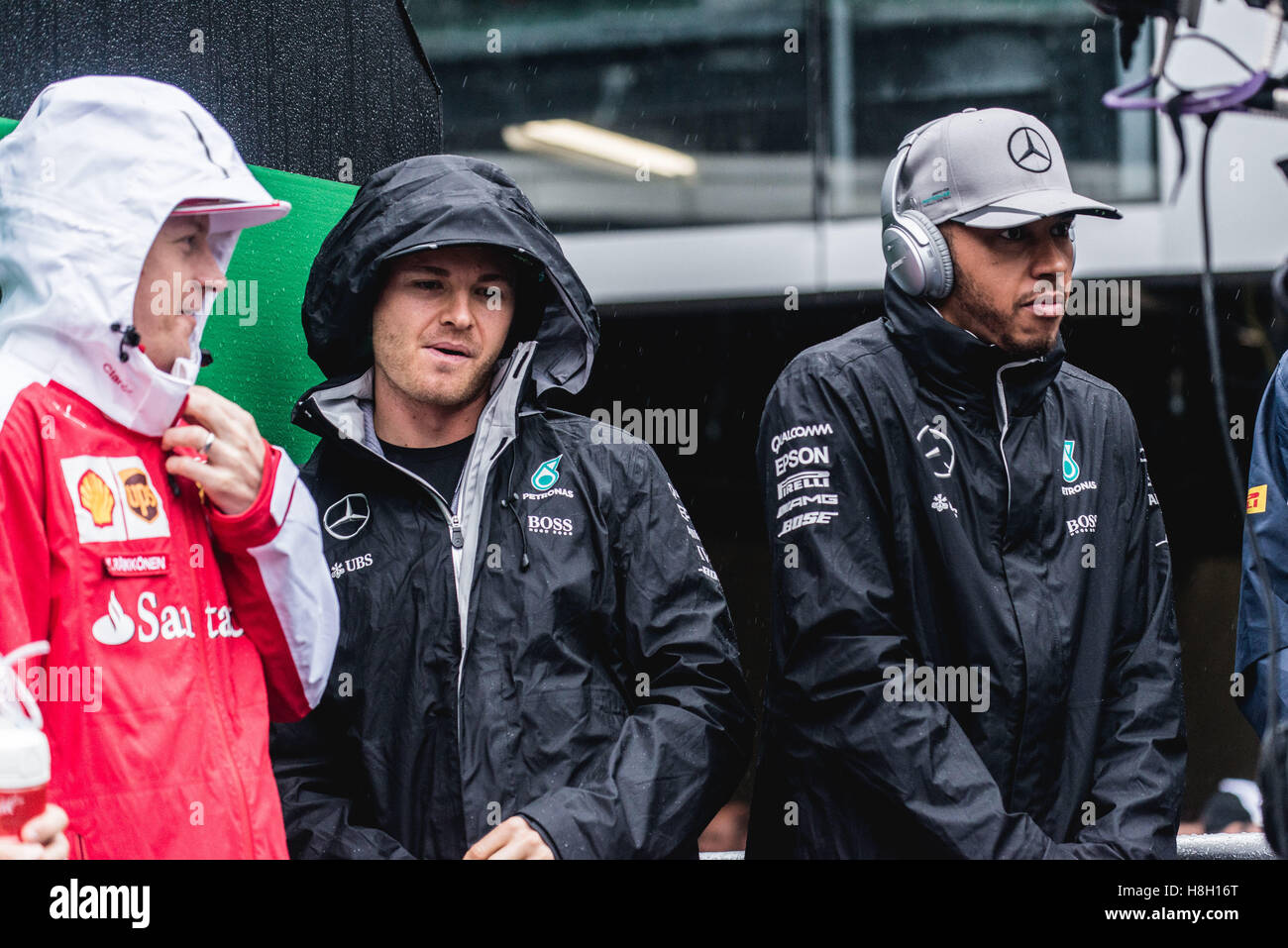 SÃO PAULO, SP - 13.11.2016: GRANDE PRÊMIO DO BRASIL DE F'RMULA 1 2016 - Nico Rosberg, Lewis ...