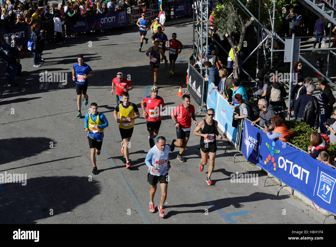 Athens greece people entering hi-res stock photography and images - Alamy