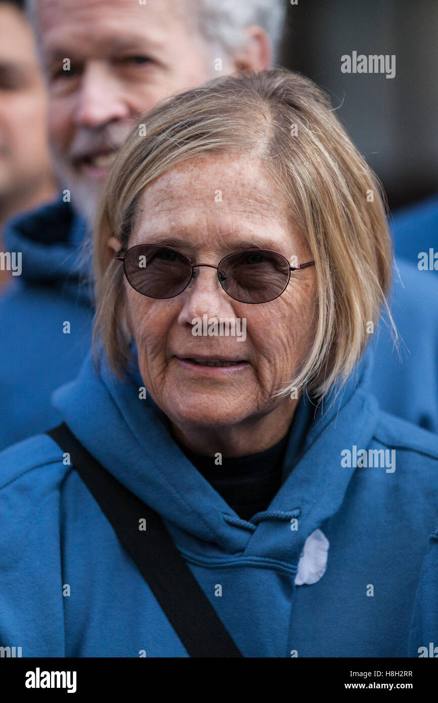 London, UK. 13th November, 2016. Ann Wright, former US army colonel and ...