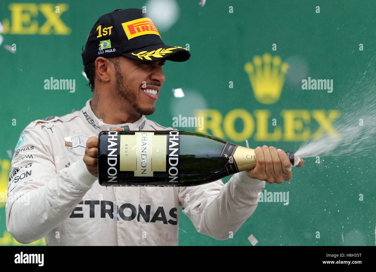 SÃO PAULO, SP - 13.11.2016: GRANDE PRÊMIO DO BRASIL DE F'RMULA 1 2016 - Lewis Hamilton (GBR ...
