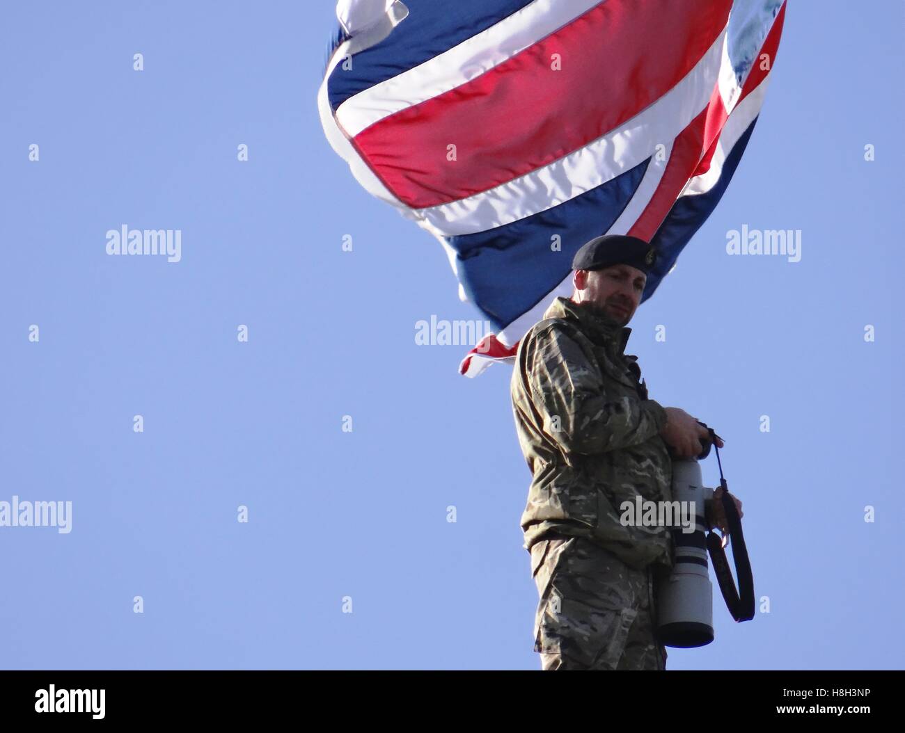 London, UK. 13th Nov, 2016. Photographer shot the event of Remembrance ...